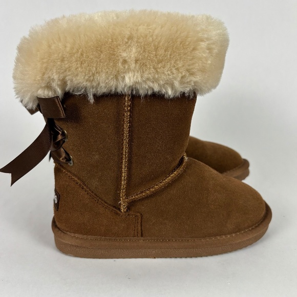 Lam | Shoes | Lam Brown Suede Boots Fur Lining Sizes 3 Little Girl Nwot ...